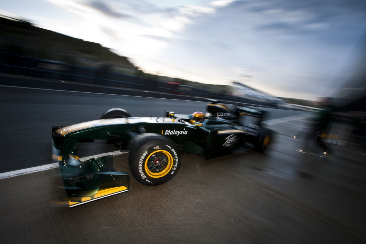 Lotus F1 returns; Vettel fastest | Autocar