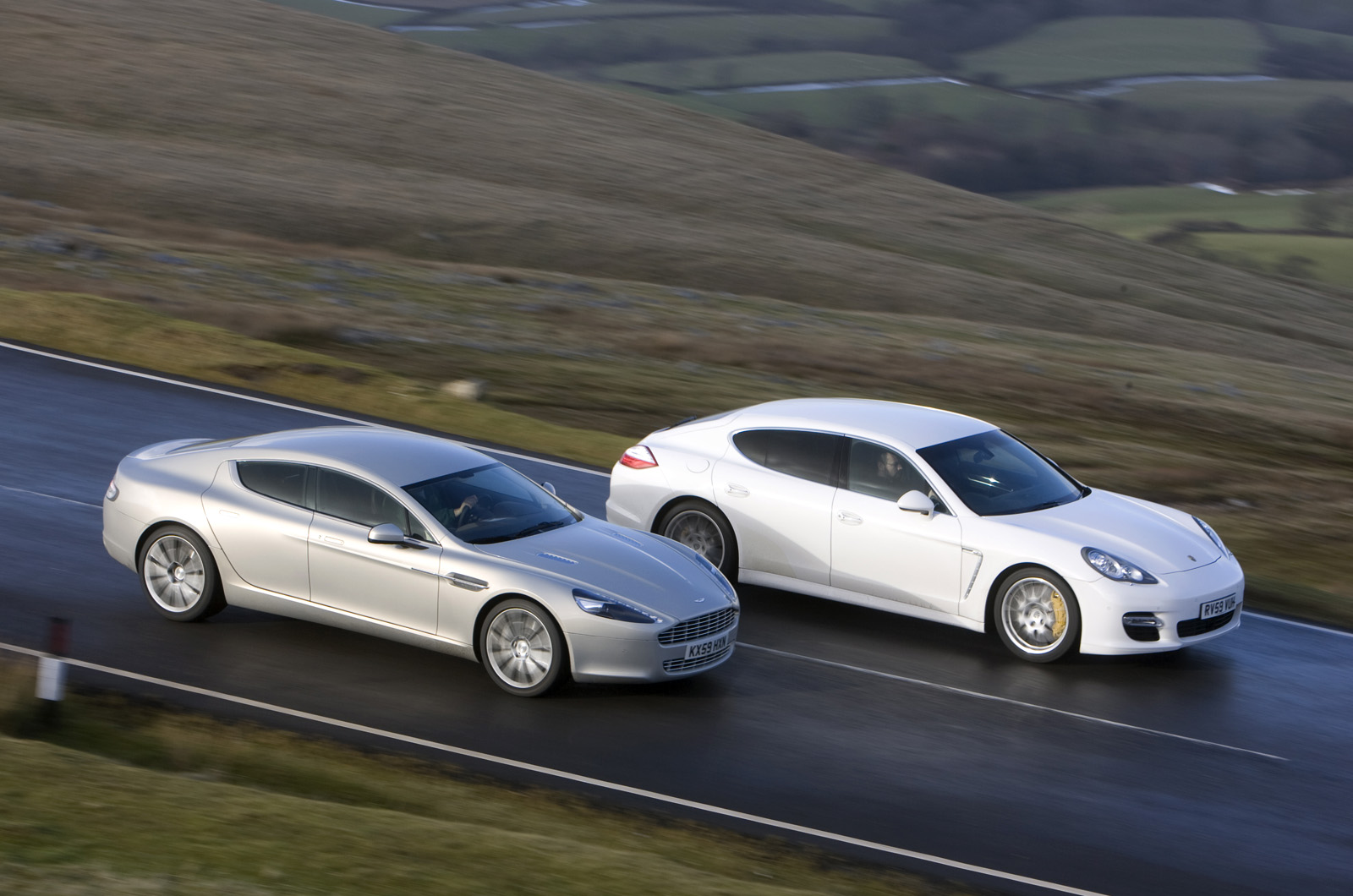 Aston Rapide v Porsche Panamera | Autocar