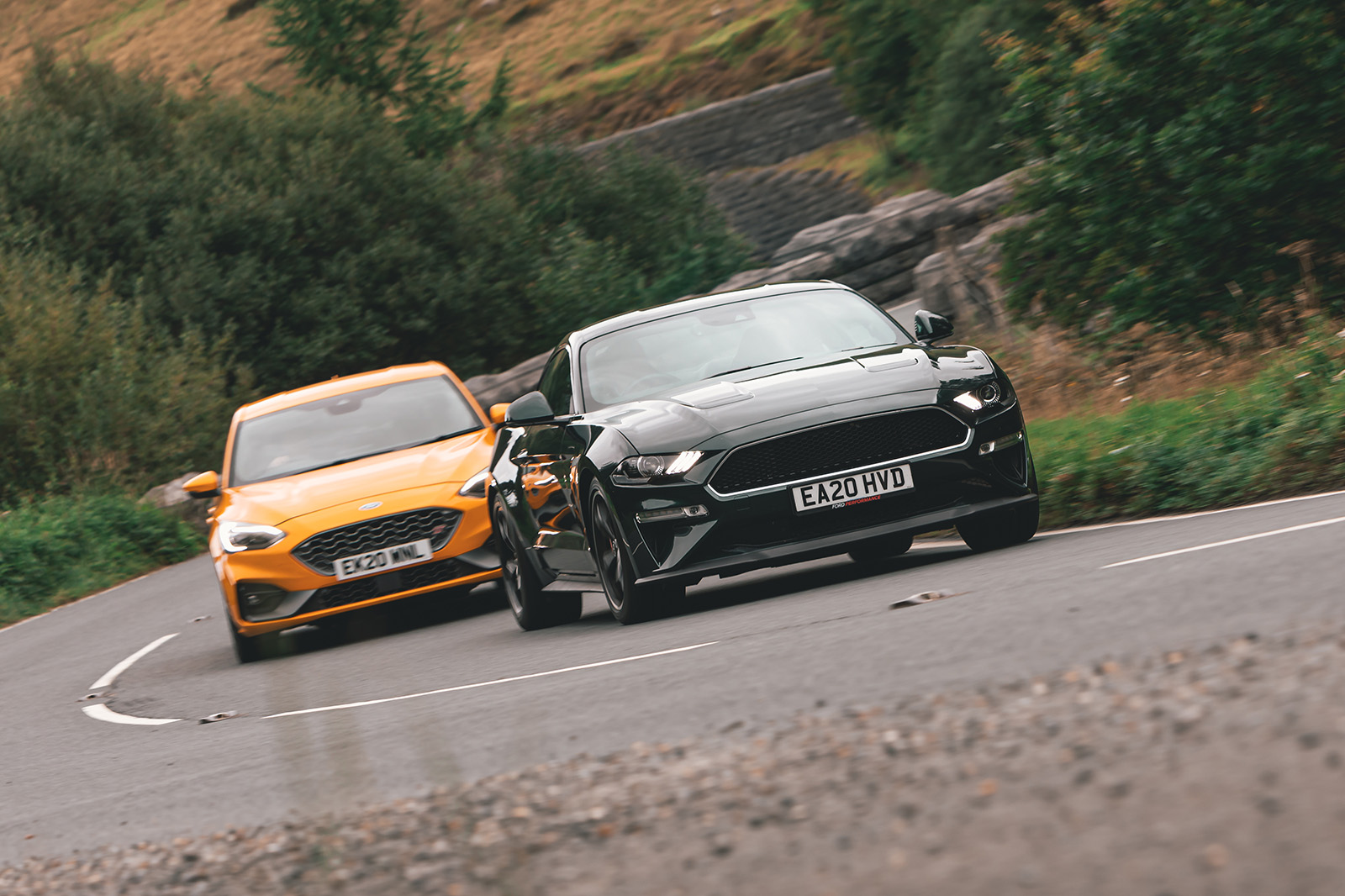 Fast Ford shootout: V8 Mustang vs Focus ST | Autocar