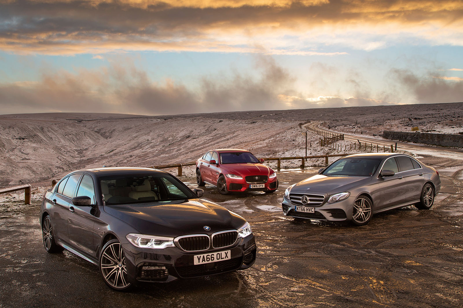 BMW 5 Series vs Mercedes-Benz E-Class vs Jaguar XF - group test | Autocar