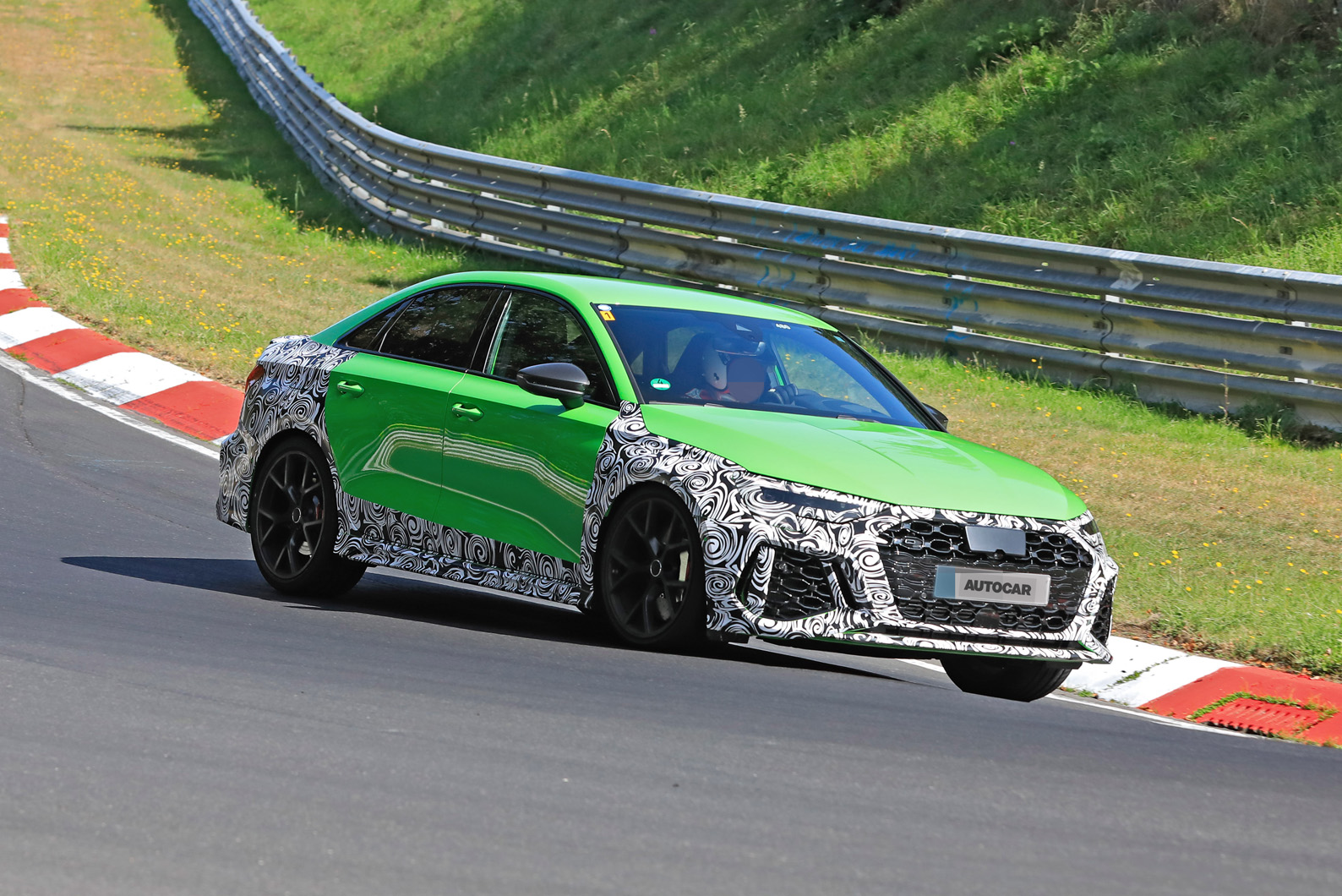 New Audi RS3 saloon: 394bhp AMG A45 rival drops disguise | Autocar