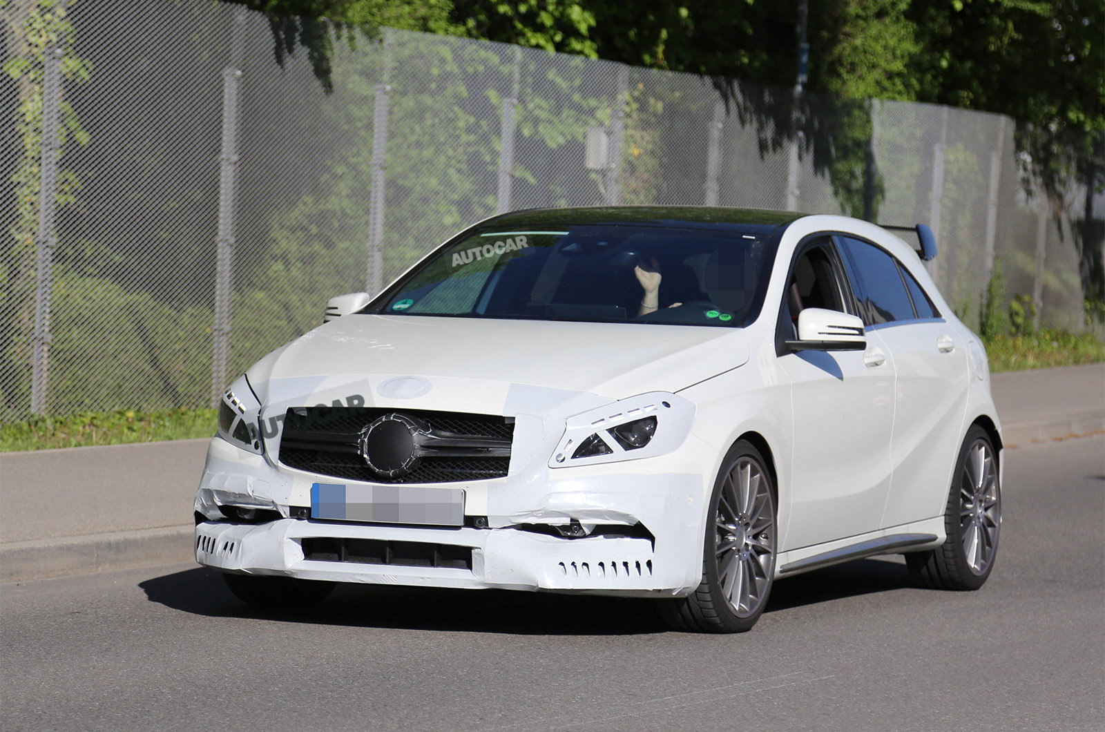 2015 Mercedes-AMG A45 facelift spotted – first pictures | Autocar