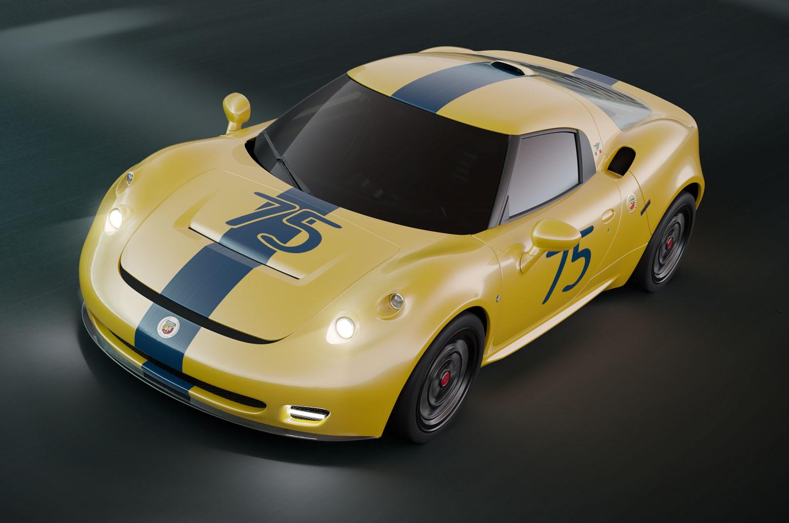 Abarth reveals retro sports coupe based on Alfa Romeo 4C | Autocar