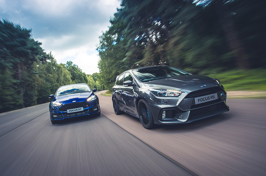 Promoted: Ford Focus ST vs. Focus RS | Autocar