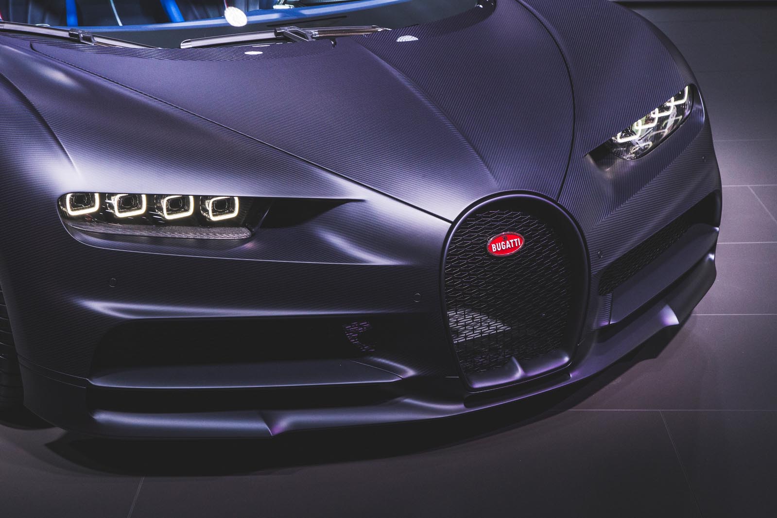 Black And Purple Bugatti