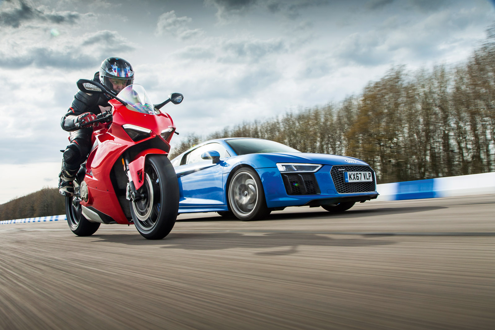 Audi R8 vs Ducati Panigale: supercar versus superbike | Autocar