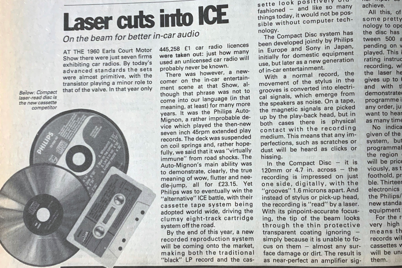 From the archive: The arrival of the compact disc player | Autocar