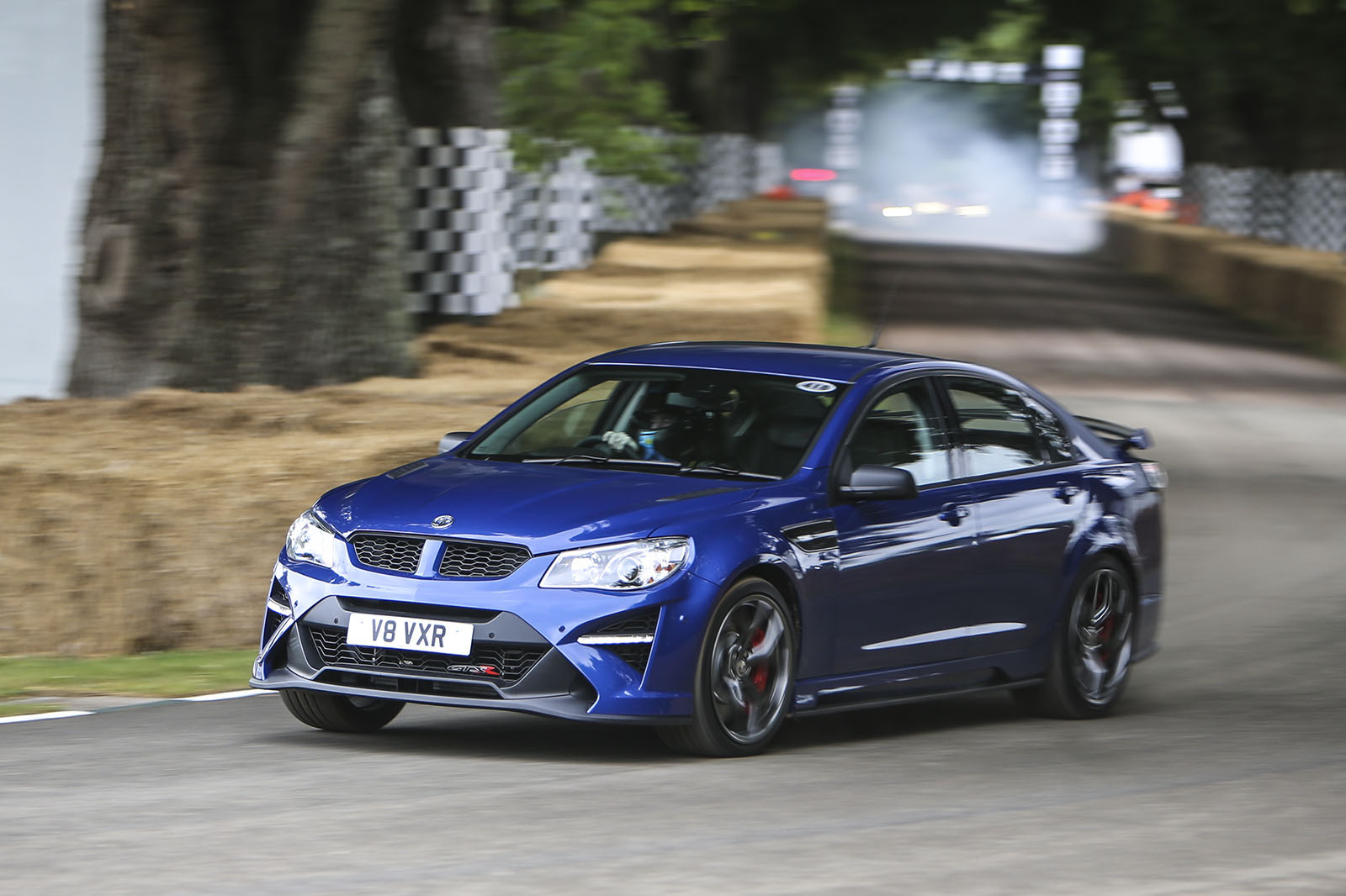 We give Vauxhall’s most powerful VXR8 a smoky send-off at Goodwood ...