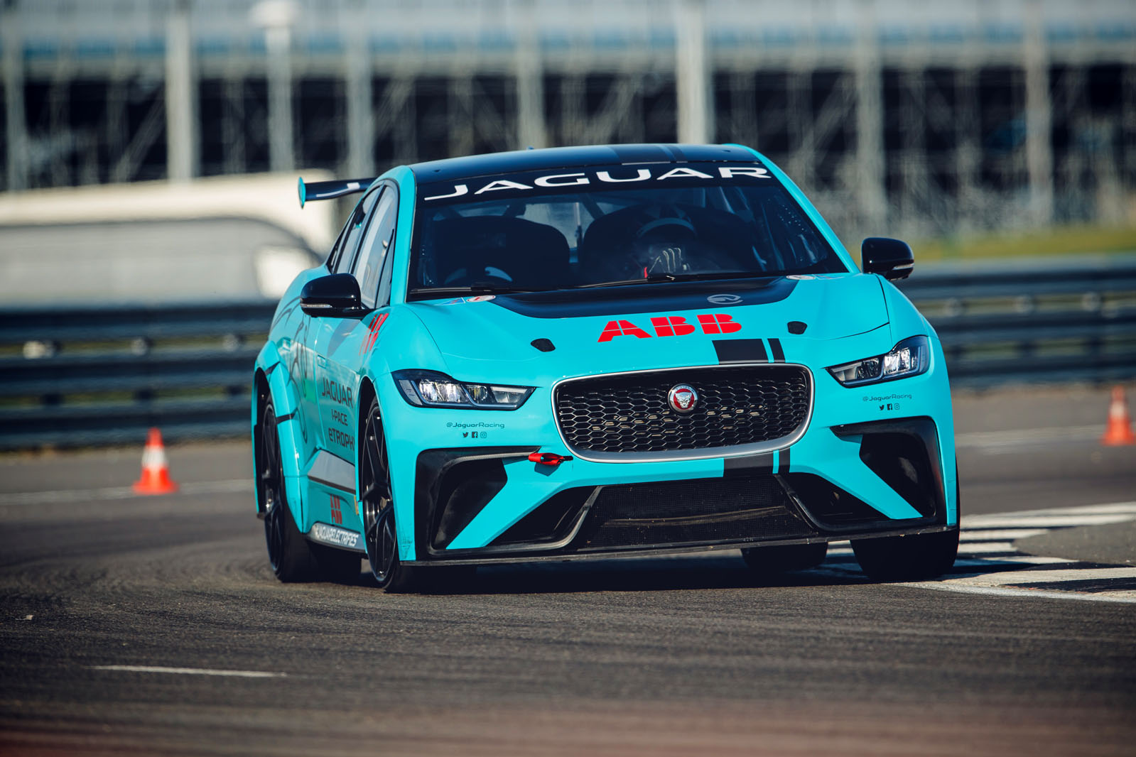 Behind the wheel of Jaguar's I-Pace eTrophy race car | Autocar