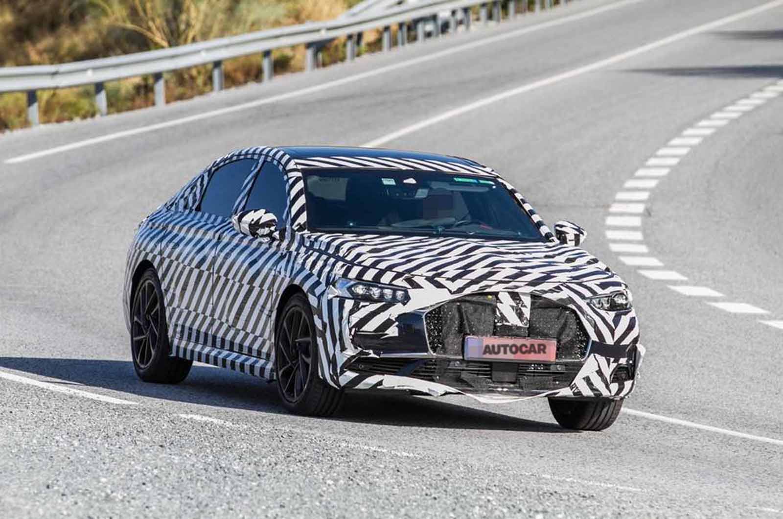 New DS large saloon seen in disguise for the first time | Autocar