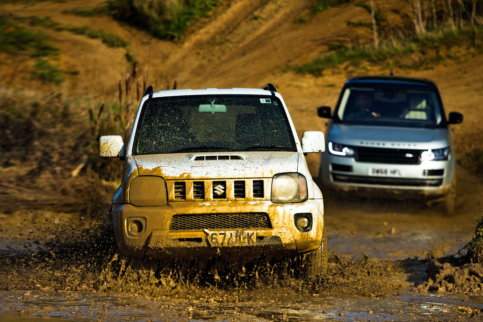 Suzuki Jimny vs Range Rover: £15k and £100k off-roaders do battle | Autocar
