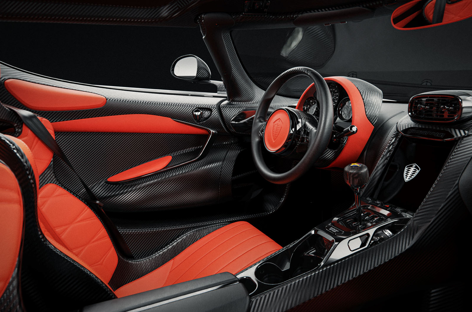 Interior Rojo Del Koenigsegg Ccxr