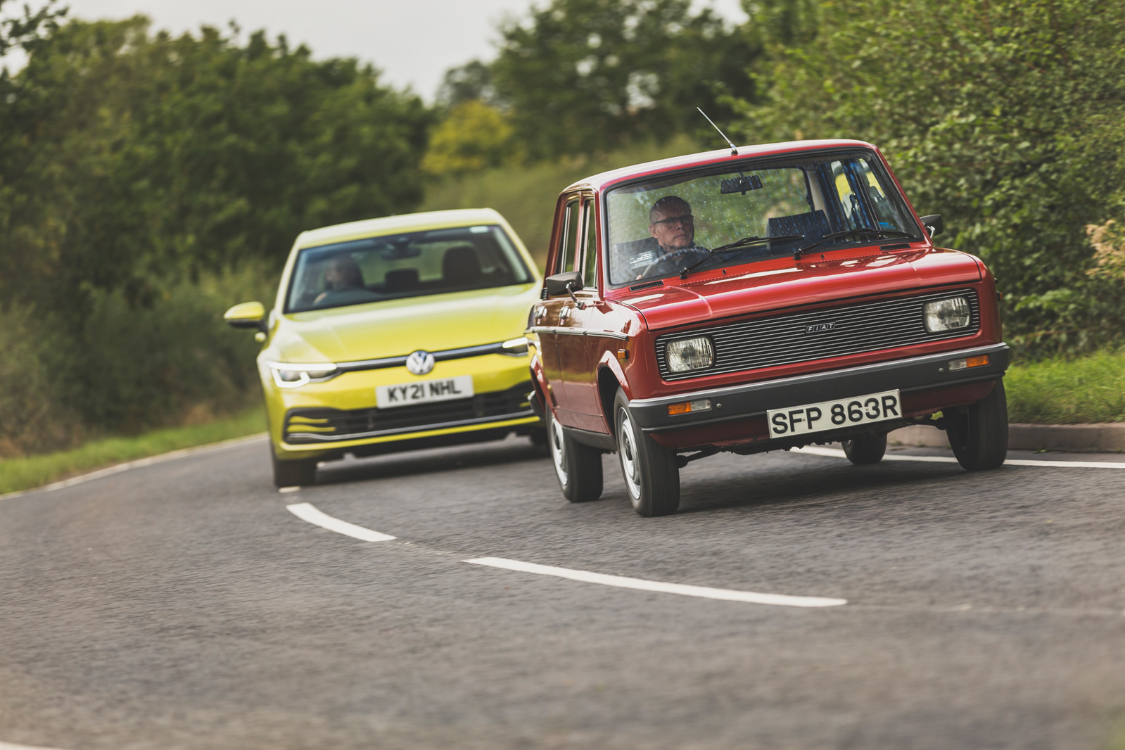 Father of front wheel drive: Fiat 128 meets Volkswagen Golf | Autocar