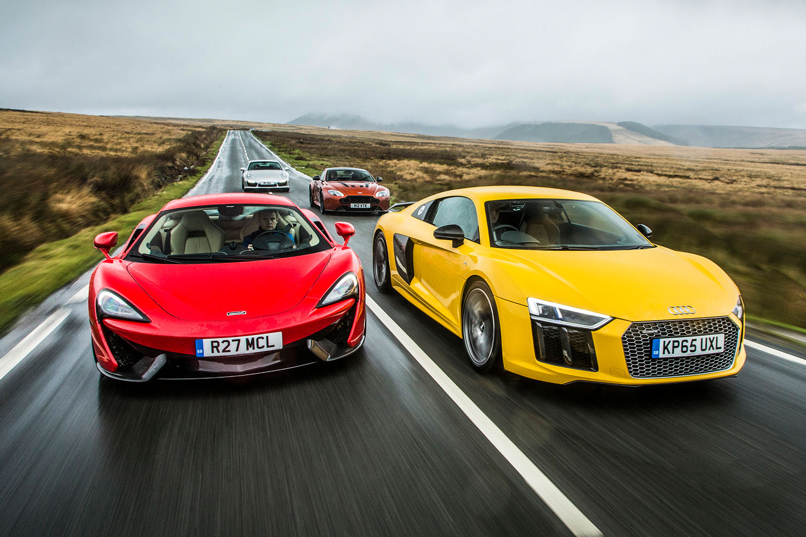 Audi R8 V10 versus rivals from McLaren, Porsche and Aston Martin | Autocar