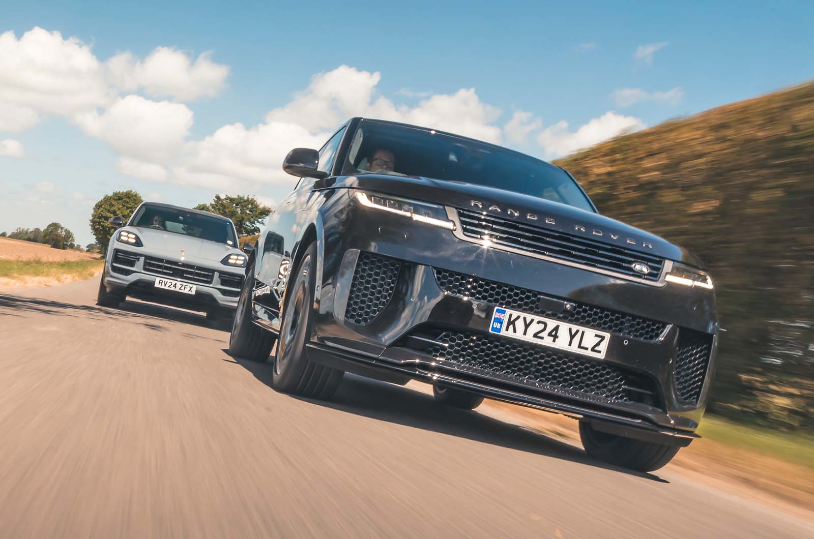 Super-SUV crown: Porsche Cayenne vs Range Rover Sport SV | Autocar