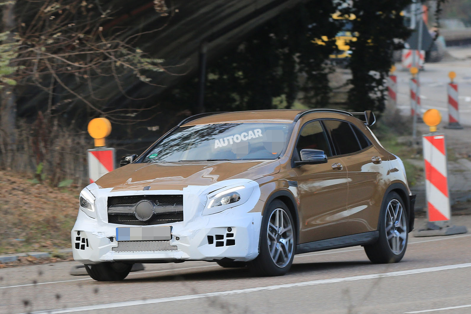 Facelifted Mercedes-AMG GLA 45 seen in public with visual upgrades ...