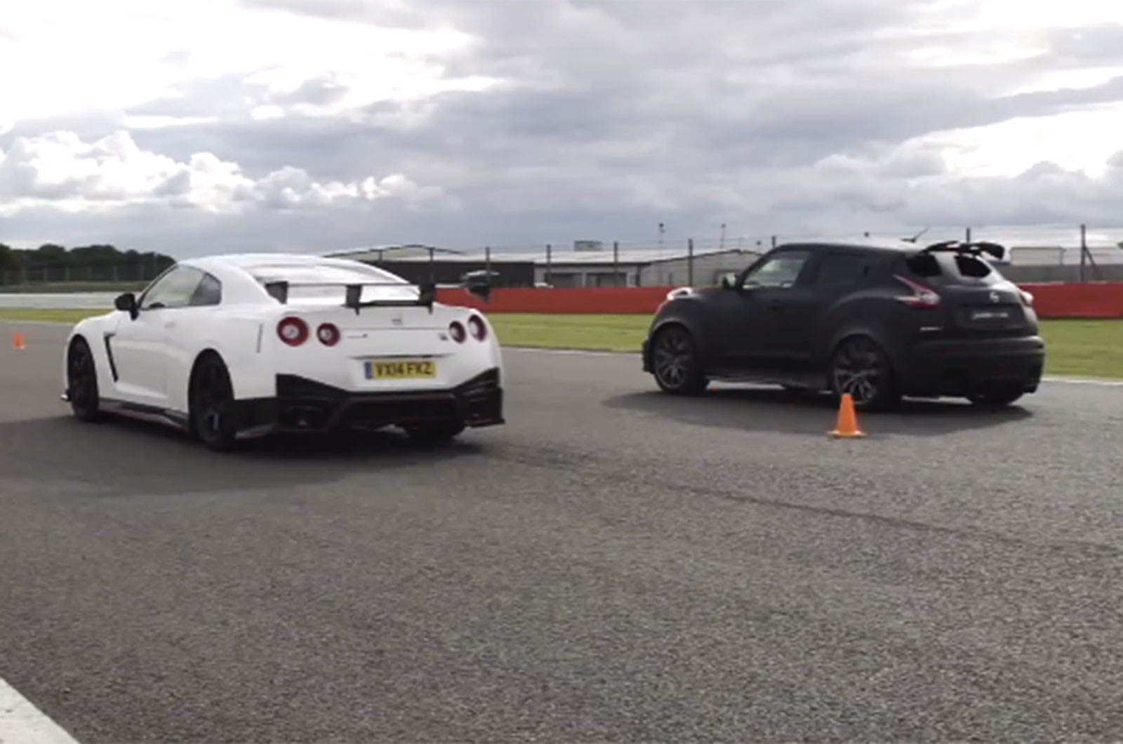 Video: Nissan GT-R Nismo versus Juke-R 2.0 drag race | Autocar
