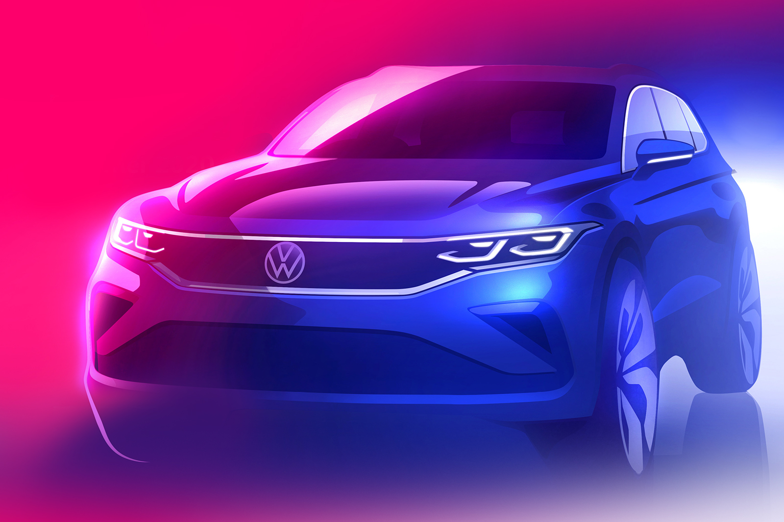 New Volkswagen Tiguan: official sketch previews facelifted SUV | Autocar