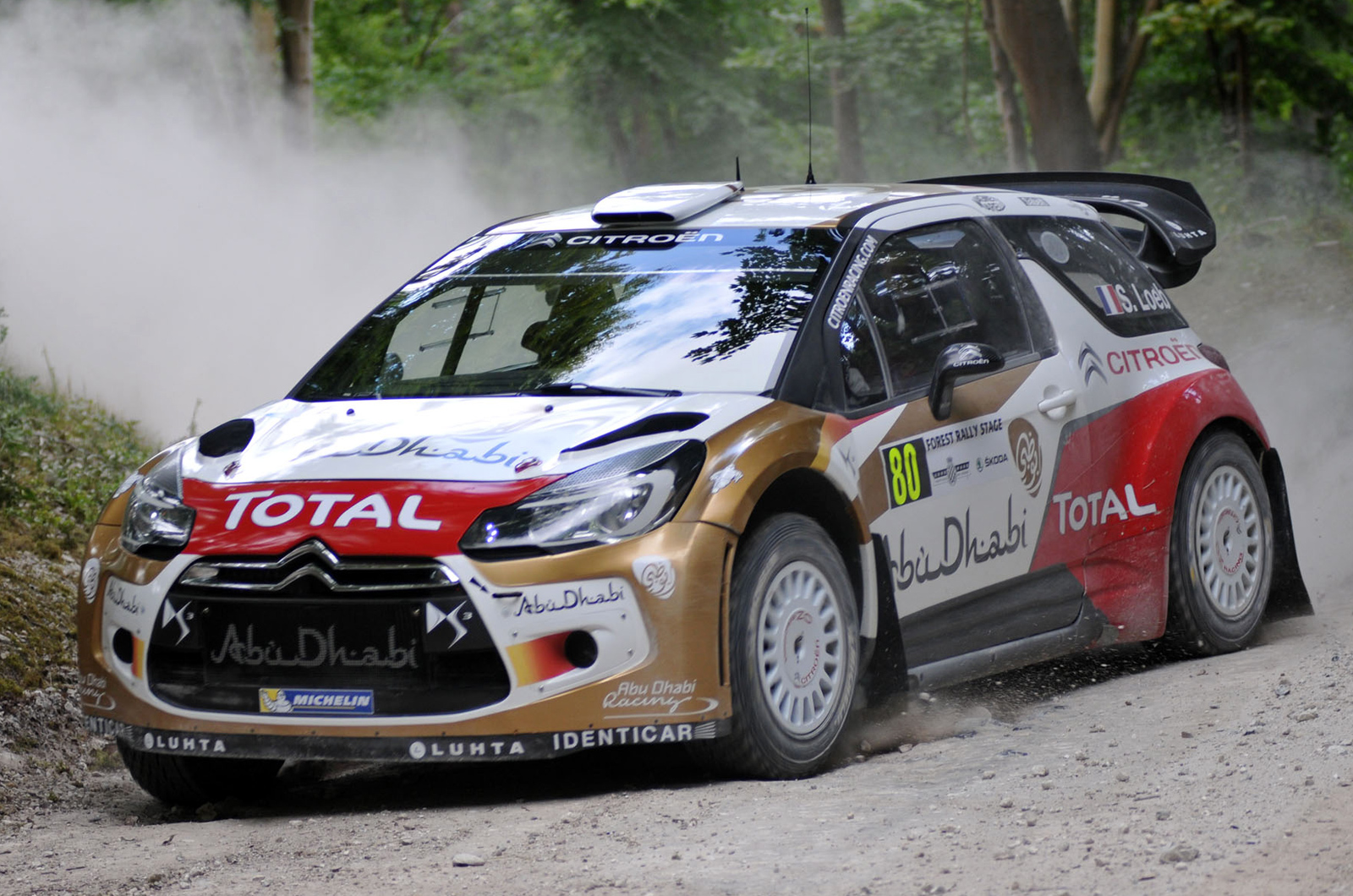 Flat out at Goodwood with Sébastien Loeb in his Citroën DS3 World Rally ...