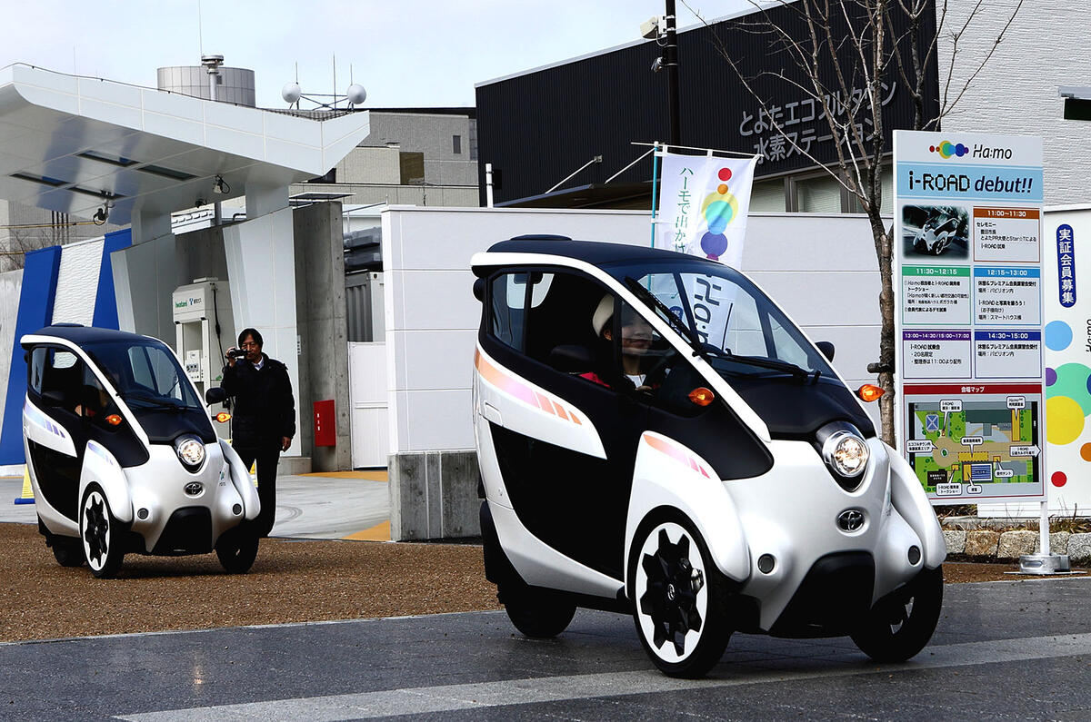 Toyota i-Road starts testing in Tokyo | Autocar
