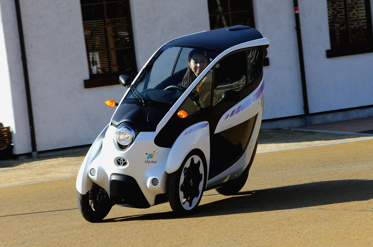Toyota i-Road starts testing in Tokyo | Autocar
