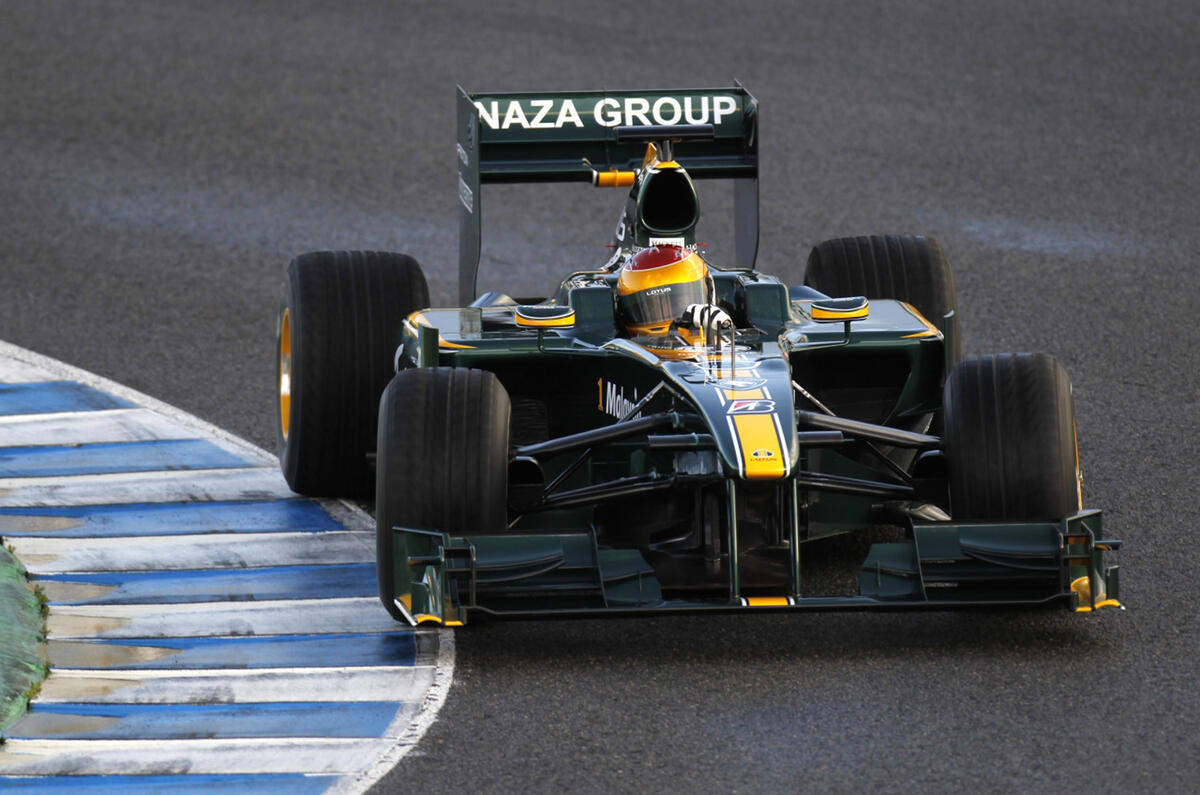 Lotus F1 returns; Vettel fastest | Autocar