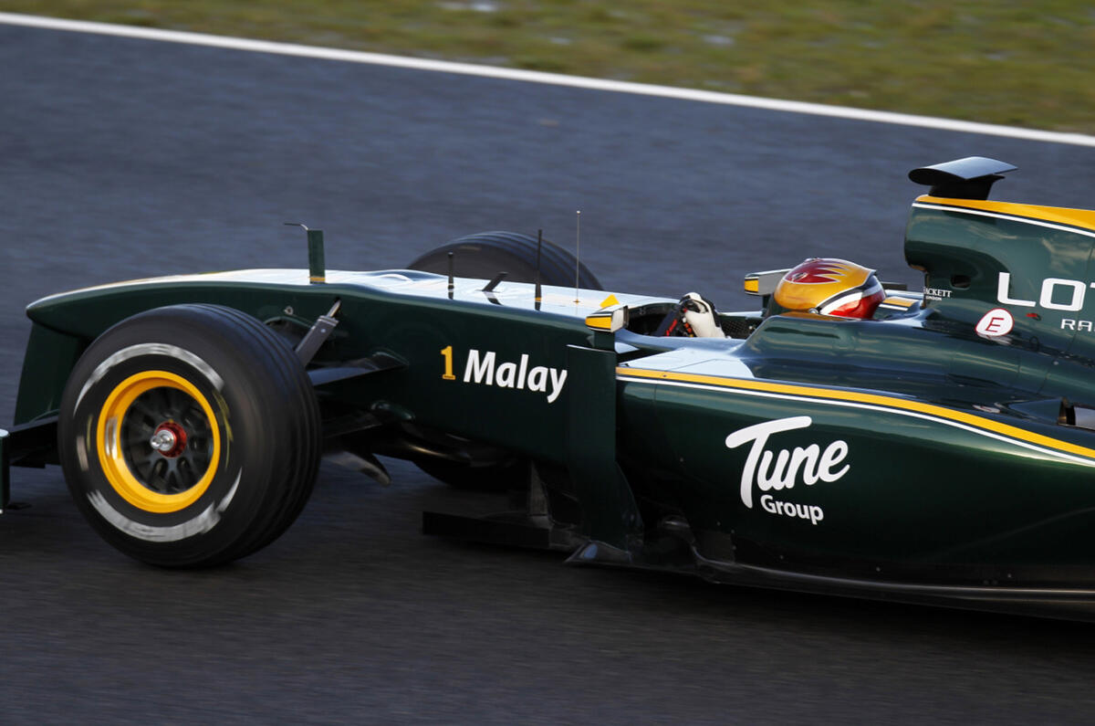 Lotus F1 returns; Vettel fastest | Autocar