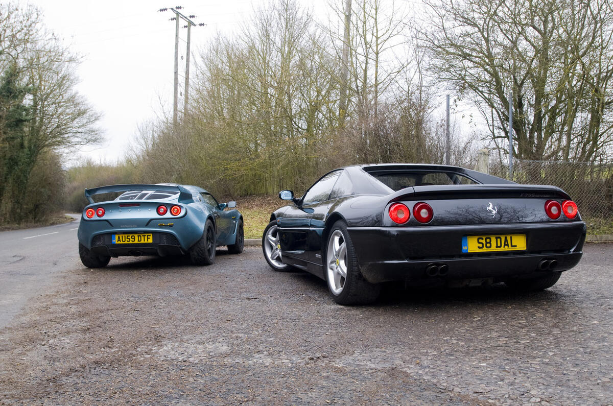 Lotus Exige 260 v Ferrari F355 | Autocar