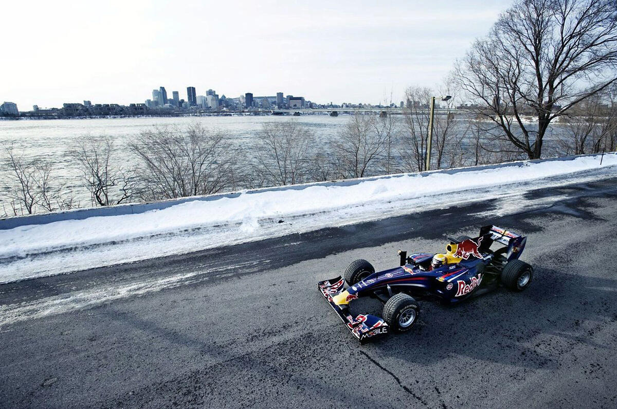 Red Bull F1 car on ice: pics | Autocar