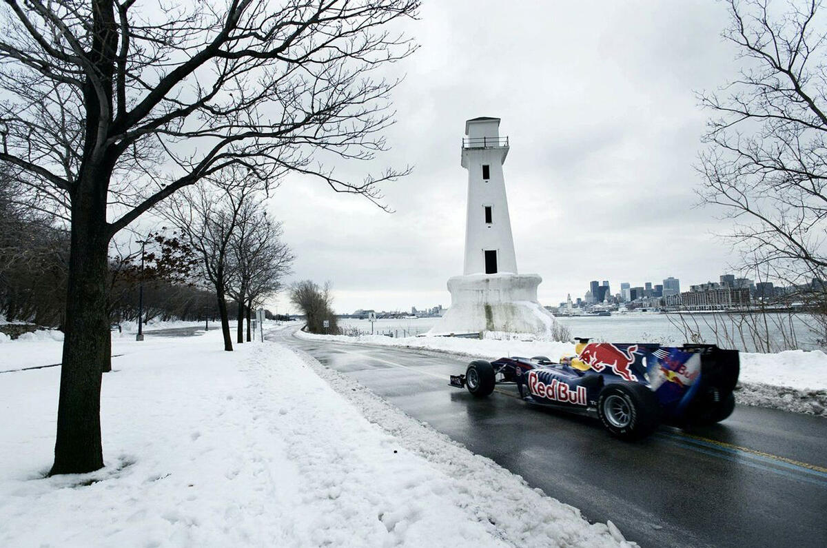 Red Bull F1 car on ice: pics | Autocar