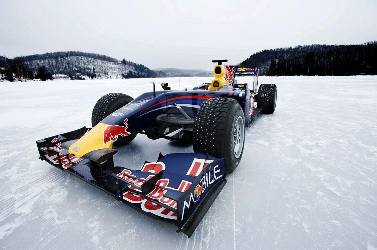 Red Bull F1 car on ice: pics | Autocar