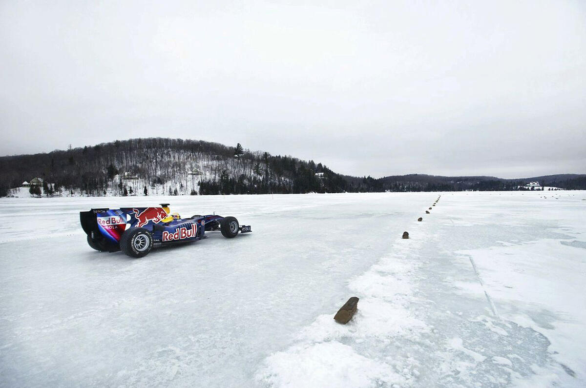 Red Bull F1 car on ice: pics | Autocar