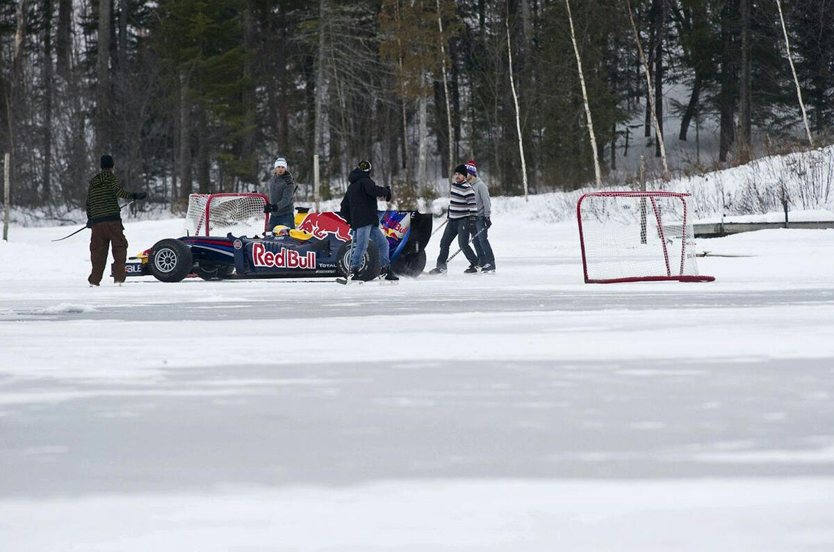 Red Bull F1 car on ice: pics | Autocar
