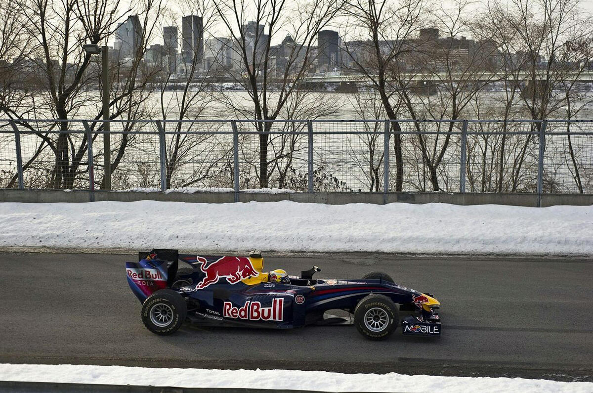 Red Bull F1 car on ice: pics | Autocar