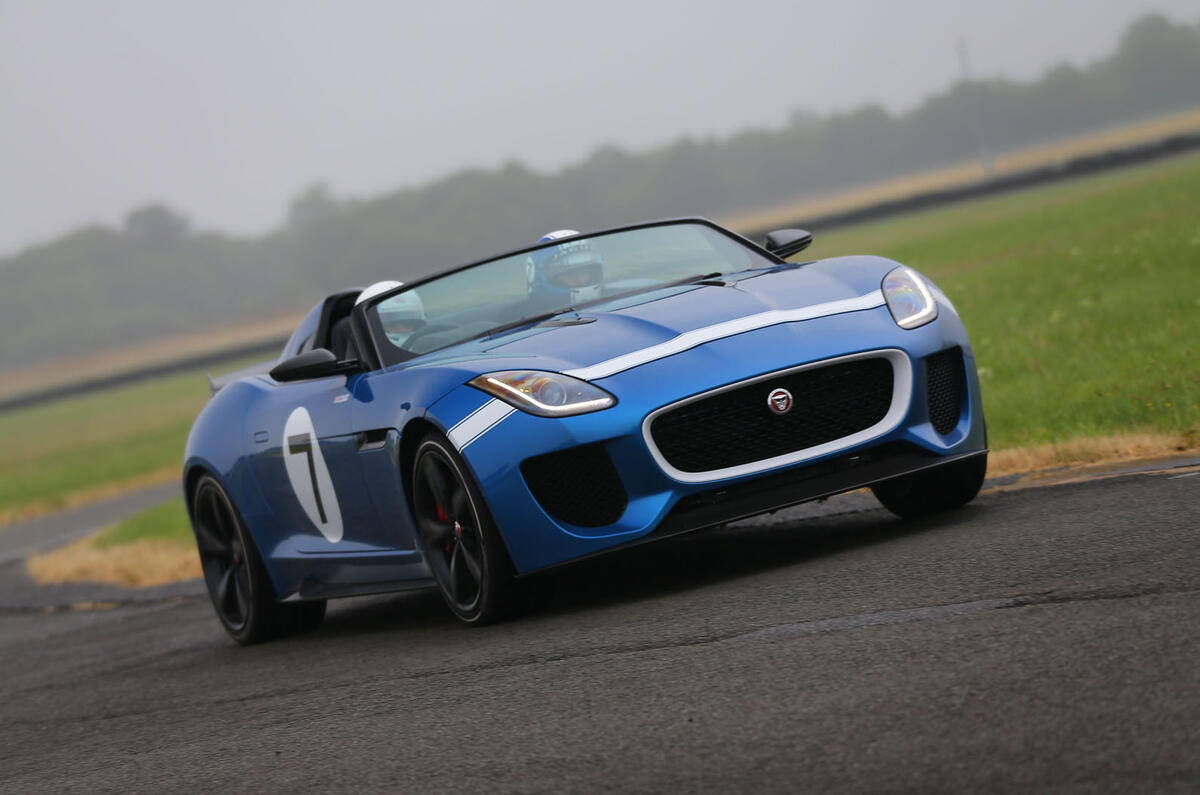Bolt from the blue: driving Jaguar's Project 7 | Autocar