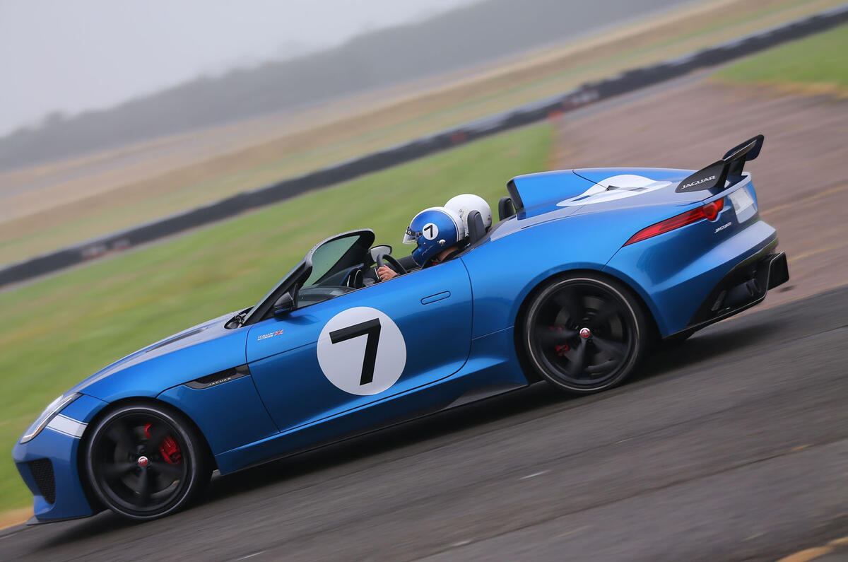 Bolt from the blue: driving Jaguar's Project 7 | Autocar