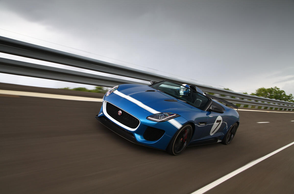 Bolt from the blue: driving Jaguar's Project 7 | Autocar