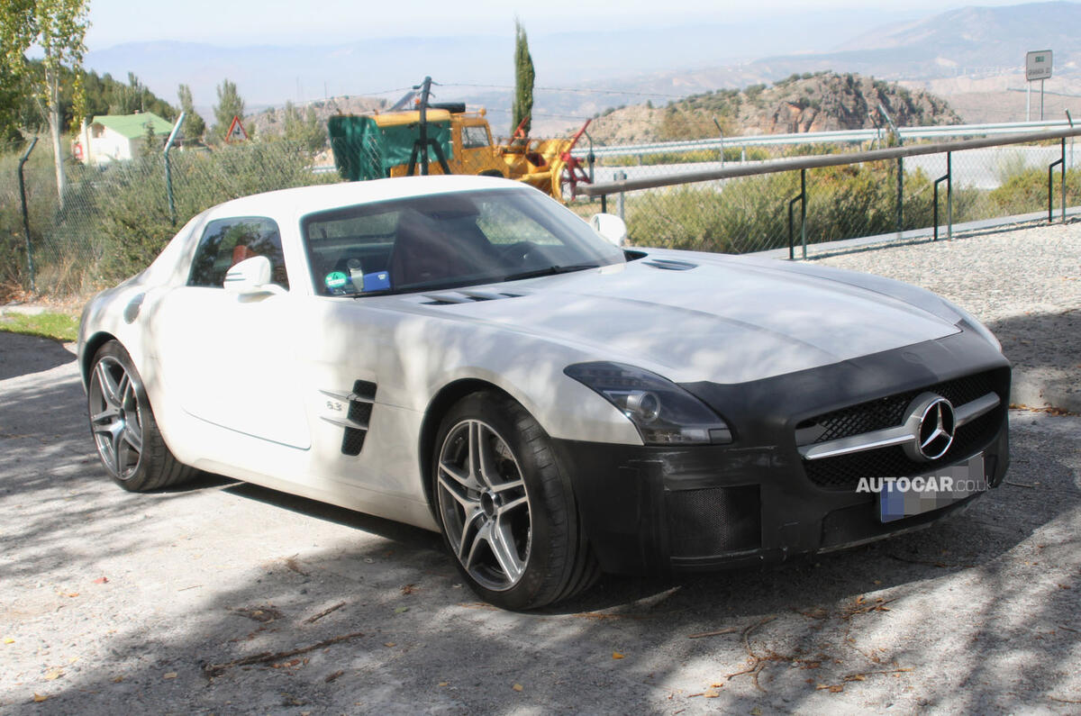 Mercedes SLS AMG tests new engine for 911 rival | Autocar