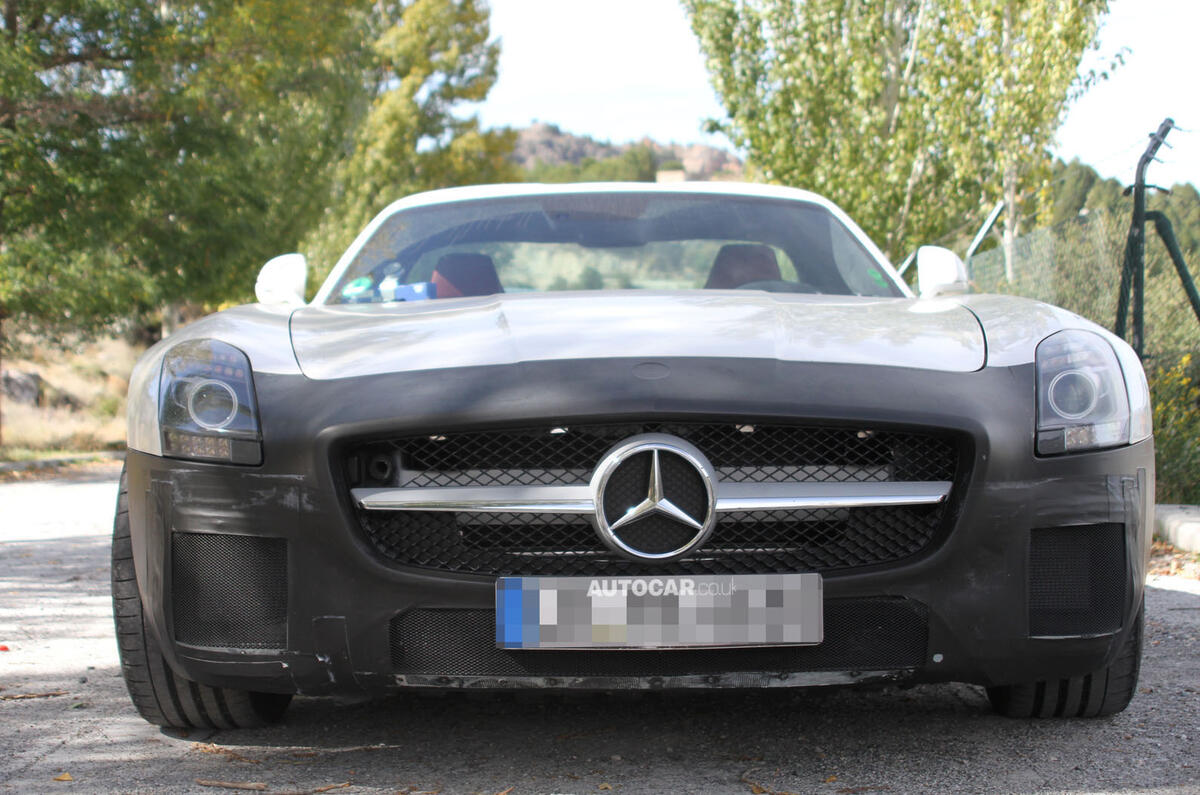 Mercedes SLS AMG tests new engine for 911 rival | Autocar