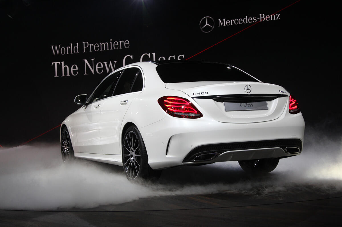 Mercedes C-class fuel tank shrunk to supermini size | Autocar