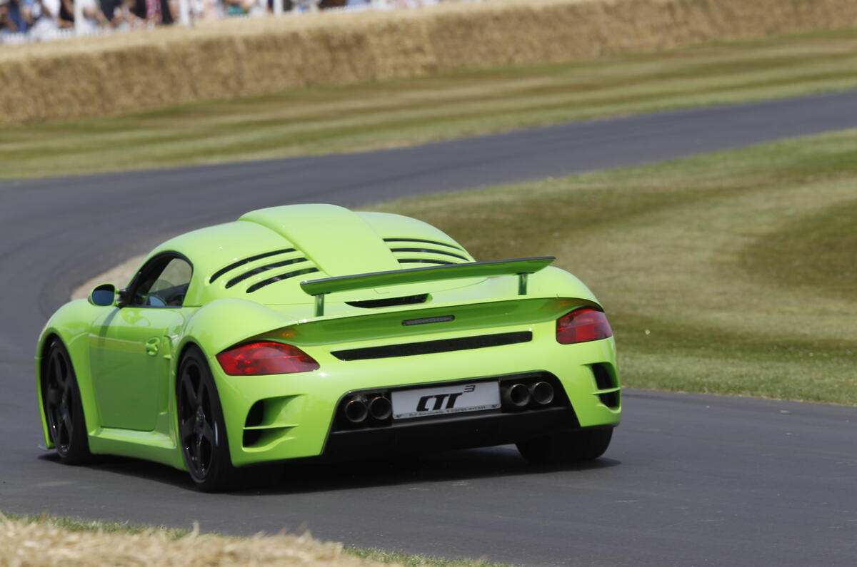 RUF CTR3 blasts up Goodwood hillclimb | Autocar
