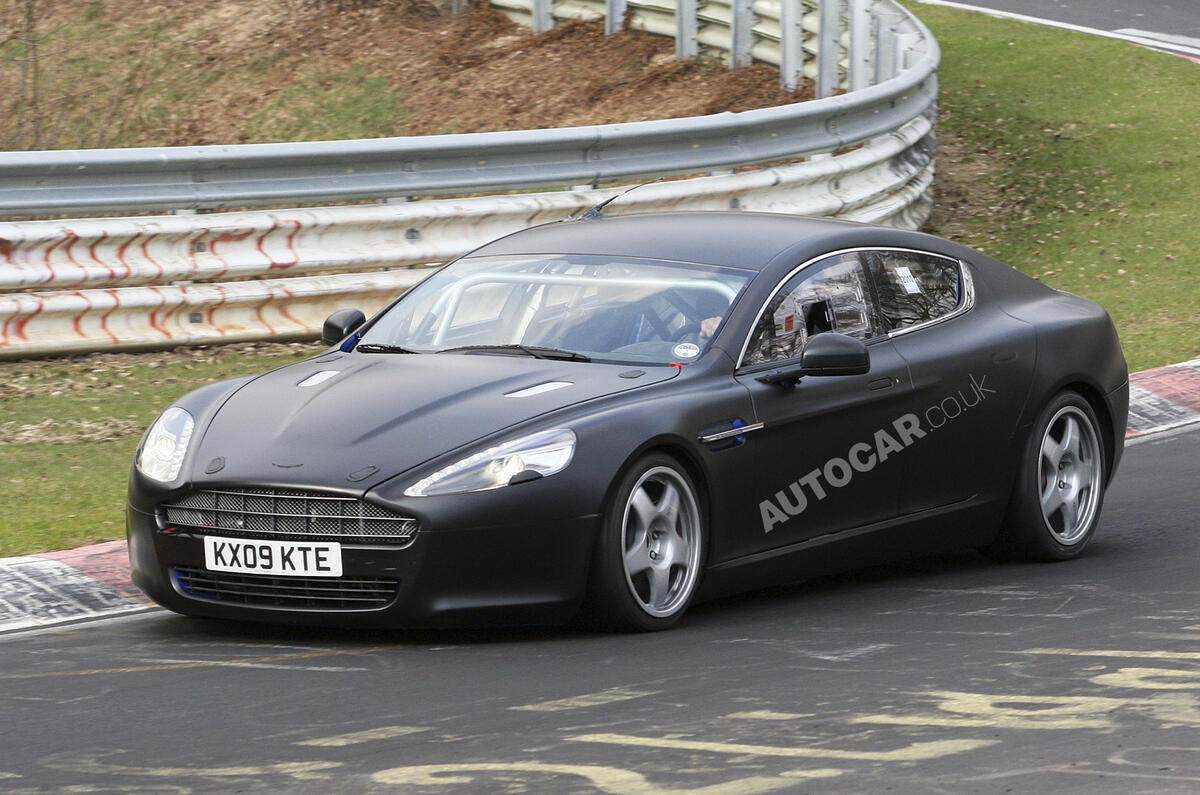 Aston Rapide racer spied | Autocar