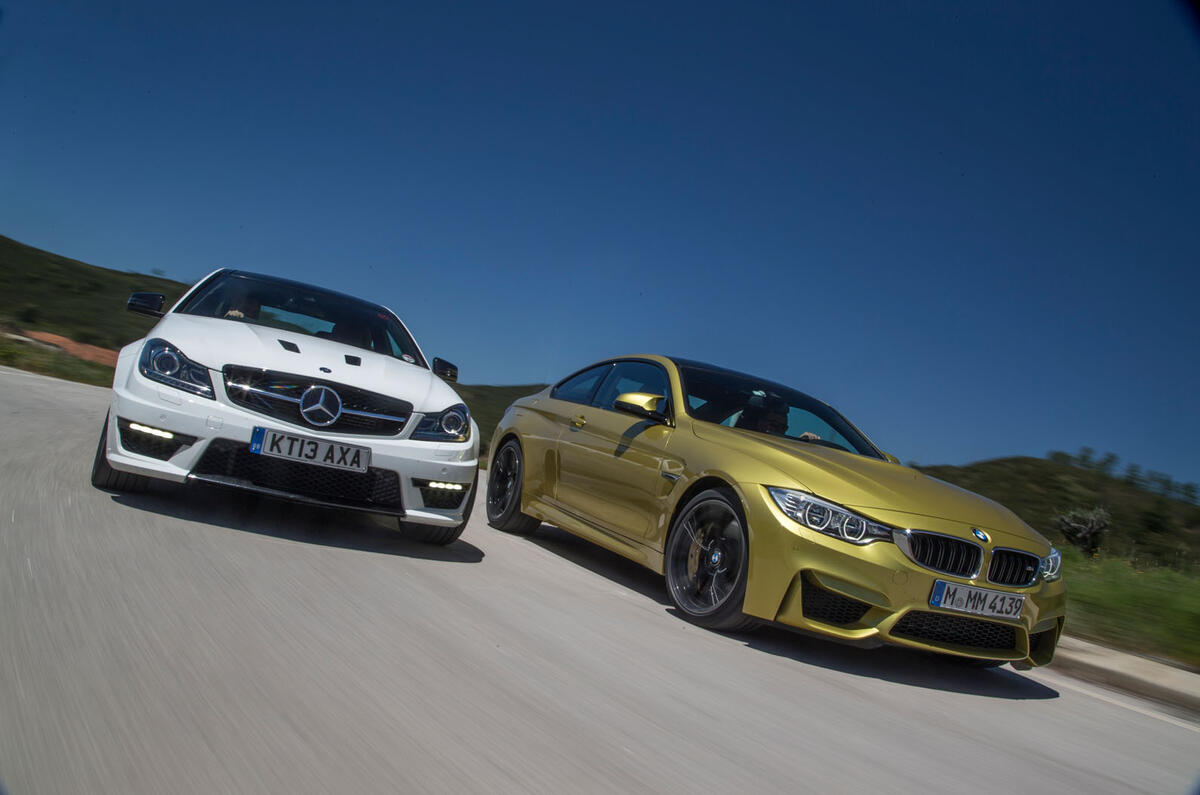 Comparison: new BMW M4 vs Mercedes-Benz C63 AMG | Autocar