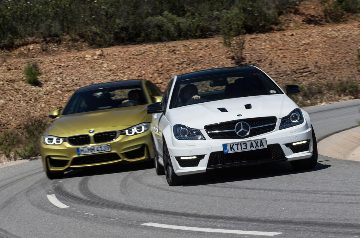 Comparison: new BMW M4 vs Mercedes-Benz C63 AMG | Autocar