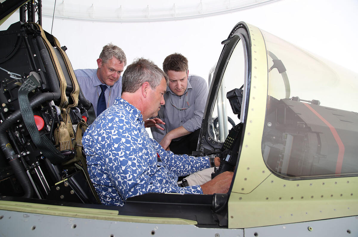 Cockpit comparison - Jaguar F-type versus Eurofighter Typhoon | Autocar