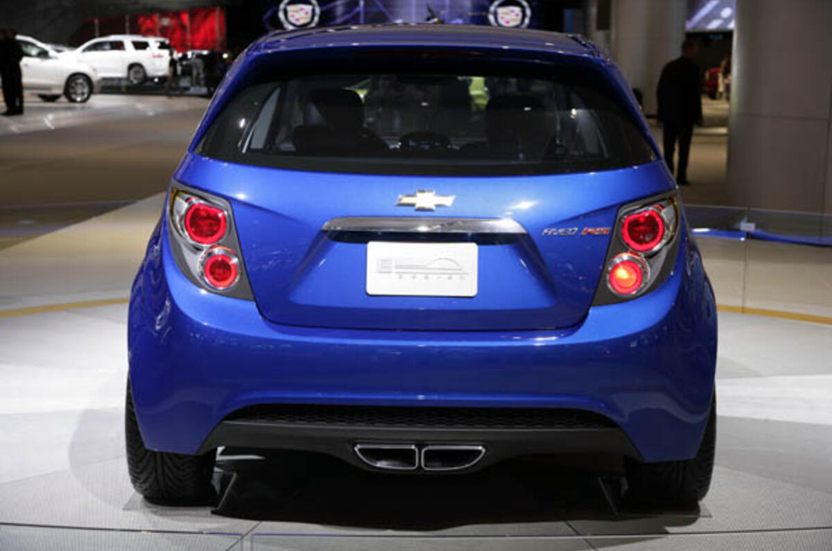 Hot Chevrolet Aveo RS at Detroit | Autocar
