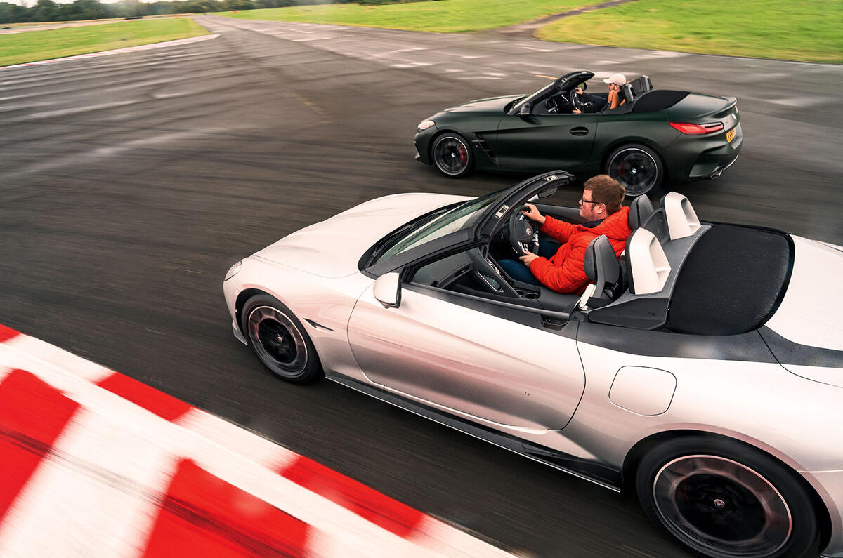 Cyber attack: BMW Z4 vs MG Cyberster | Autocar
