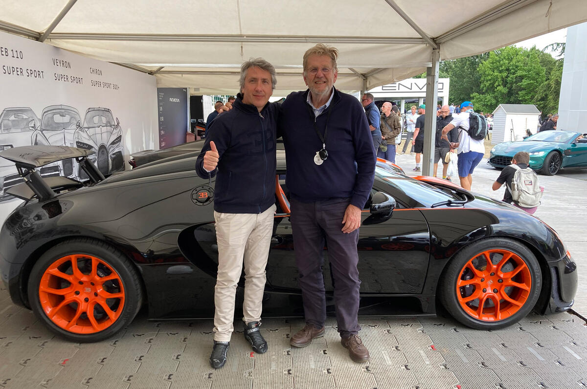 Steve Cropley: Storming up Goodwood's hill in a Bugatti | Autocar