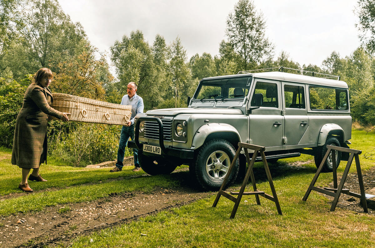 Bumped off: turning a Land Rover Defender into a hearse | Autocar