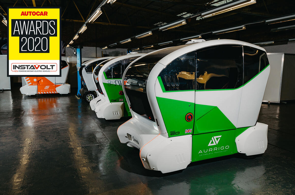 Aurrigo wins Innovation Award at 2020 Autocar Awards | Autocar